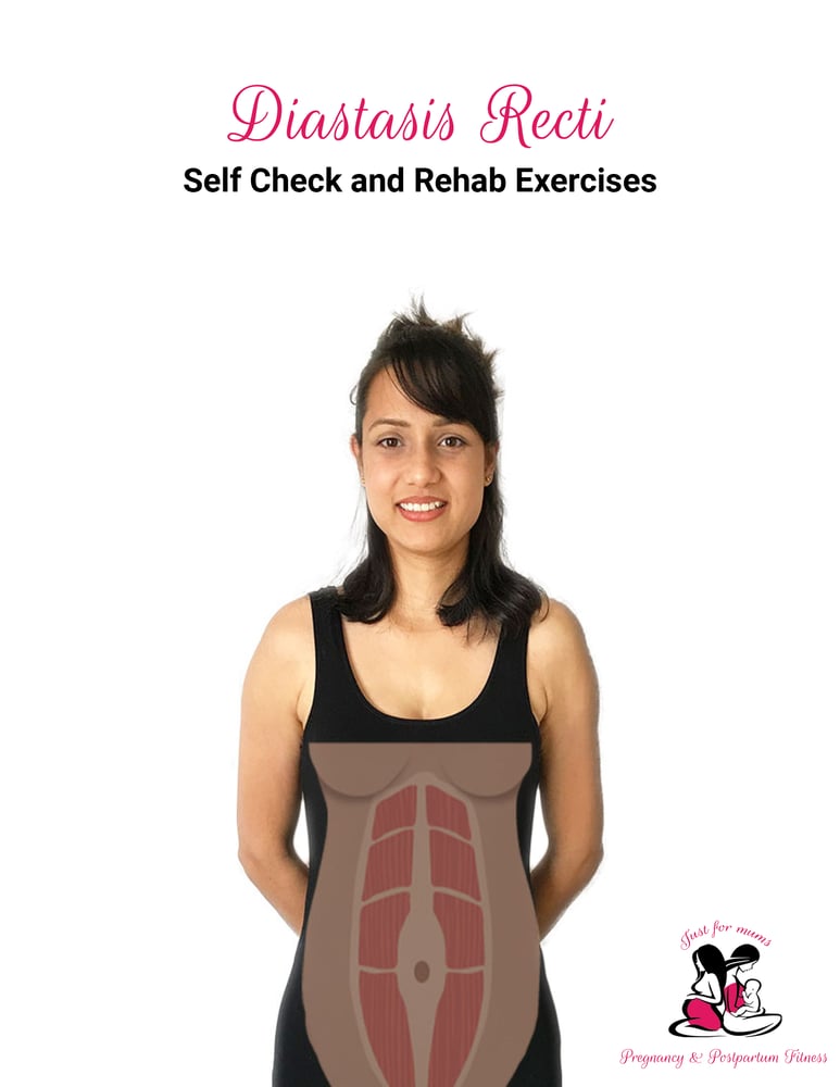 Diastasis Recti Self Check and Exercise Guide | Just for Mums